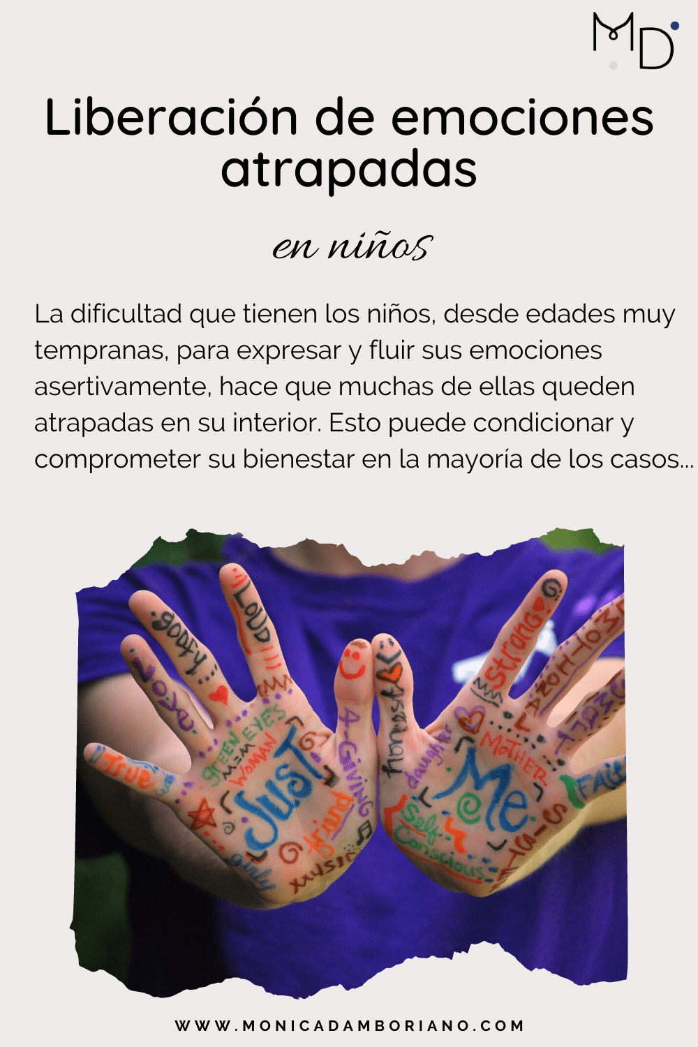 Liberación de emociones atrapadas en niños presencial/online